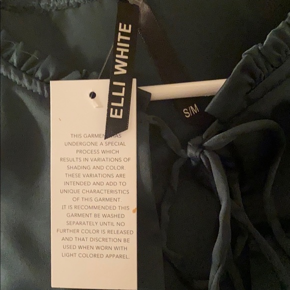 Elli White | Tops | Nwt Elli White Top Blouse Embroidered Sleeves ...